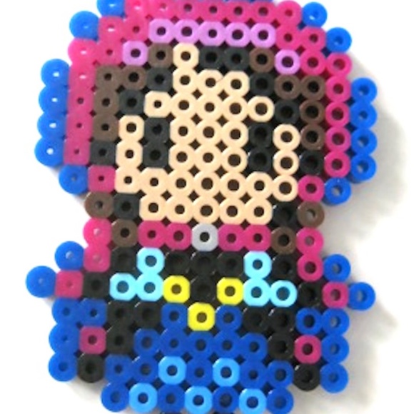 Perler Beads | Other | Perler Disney Anna Elsa Frozen Keychain | Poshmark